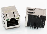 China R / A Tab Up 8P8C Modular Connector With 10 / 100 Base - T Integrated Magnetics for sale
