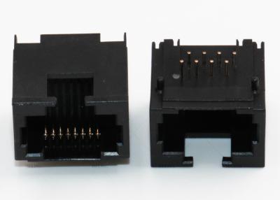 China Black 1000 Base T RJ45 Modular Jack MJ3288-B011-HRN1 for sale