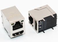 China RoHS Compliant Right Angle RJ45 Female Connector Tab Up for sale