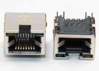 China Single Port RJ45 Right Angle Adapter PCB Mount With 50 U