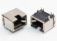 China Single Port RJ45 Right Angle Adapter PCB Mount With 50 U