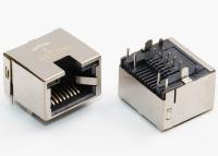 China Single Port RJ45 Right Angle Adapter PCB Mount With 50 U