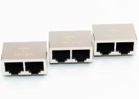 China RoHS ISO9001 Shielded Rj45 Multiple Port Connectors MJ5908-B112-BRF4 for sale