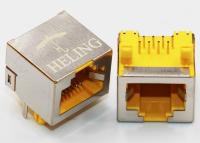 China PCB Mount RJ45 8P8C Modular Connector Tab Up Latch Direction For LAN Network for sale