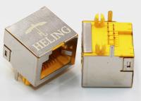 China PCB Mount RJ45 8P8C Modular Connector Tab Up Latch Direction For LAN Network for sale
