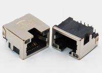 China Thru - Hole Offset PCB Low Profile RJ45 Jack Shielded Single Port For Ethernet for sale
