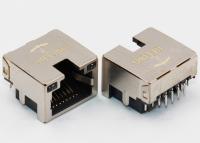China Thru - Hole Offset PCB Low Profile RJ45 Jack Shielded Single Port For Ethernet for sale