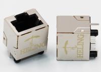 China Brass Shielded Top Entry Vertical RJ45 Jack 3 U