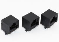 China 8P8C RJ45 Through Hole Connector , THT Solder Right Angle RJ45 With Posts for sale