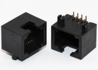 China Unshielded RJ45 Through Hole Connector , PCB RJ45 Modular Socket R / A for sale
