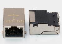 China Built - in LED SMT RJ45 Connector With 1000 Base - T Integrated Transformer for sale
