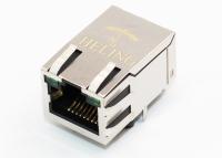 China Brass Shielded RJ45 PCB Mount MJ3B-B211-RSLO5T135-1 for sale