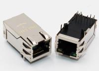 China Through Hole Ethernet Lan RJ 45 Connector With 1000 Base - T Integrated Transformer for sale