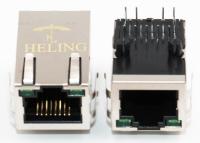 China Right Angle PoE RJ45 Connector R / A , PCB Mount RJ45 Ethernet Jack For NICs for sale