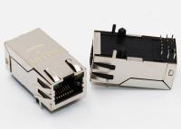 China Brass Shielded PoE RJ45 Connector , 8 Pin Ethernet Connector For IP Camera for sale