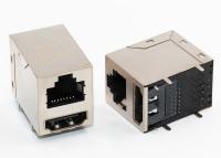 China Tab Up Female USB HDMI RJ45 R / A , Shielded 8P8C Modular Connector Jacks for sale