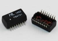 China PCB Magnetics RJ45 LAN Transformer Single Port 2 Rows 16 Soldering Foots for sale