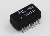 China Black Color Gigabit Ethernet Transformer One Port Filter With 16 Pins for sale