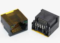 China 8P8C Shielded Modular Jack Thru - Hole R / A With LED For Network Router for sale