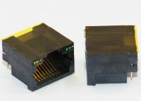China 8P8C Shielded Modular Jack Thru - Hole R / A With LED For Network Router for sale