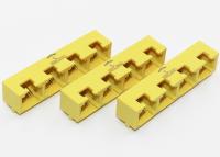 China 1 X 4 Yellow Side Entry RJ45 Modular Jack THT For Network Router for sale