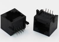 China 90 Degree Ethernet Connector RJ45 Single Port 8P8C Jacks Halogen - Free for sale