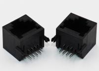 China 90 Degree Ethernet Connector RJ45 Single Port 8P8C Jacks Halogen - Free for sale