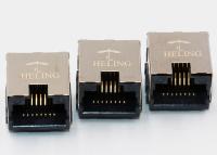 China Half Shielded One Port Tab Up SMT RJ45 Jack Lightweight For Networking Products for sale