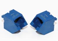 China Right Angle RJ45 Female Connector Tab Up Rj45 Female Socket RoHS Compliant for sale