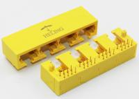 China 1 x 4 Ports Harmonica Ganged Lan Connector Rj45 For Network Hub / Switches for sale