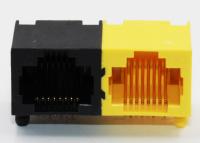 China Side Entry 1x2 Ports RJ45 Jack Modular Connector MJ5688P-FB12-HPRDNRY for sale