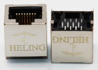 China Gold Plating Contact Terminal 180 SMT RJ45 Connector R / A 50U