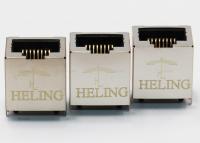 China Gold Plating Contact Terminal 180 SMT RJ45 Connector R / A 50U