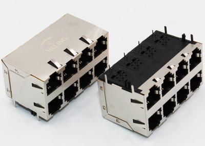 China RoHS Compliant Right Angle Rj45 Female Socket Tab Up for sale