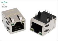 China R / A Tab Up 8P8C Modular Connector With 10 / 100 Base - T Integrated Magnetics for sale