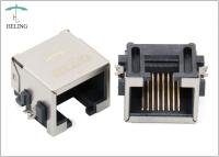 China Through Hole Low Profile RJ45 Tab Up Female Lan Connector Customized for sale