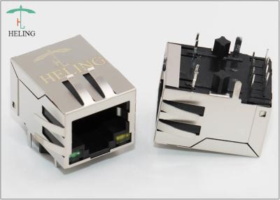 China 8P8C RJ45 Female Jack With 100M / 1000M Base -T Magnetics For LAN Adapter / Switches for sale