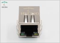 China Network Hubs 8 Positions RJ45 Lan Jack With 100 Base T Magnetics Connector for sale