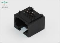 China Eight Positions RJ 45 Network Jack Unshielded Tab Up Right Angle For Gateway for sale
