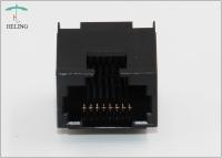 China Eight Positions RJ 45 Network Jack Unshielded Tab Up Right Angle For Gateway for sale