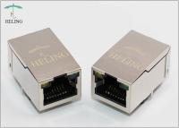 China 100Mb RJ45 Female Connector 1 X 1 Port With LED Tab Up For VOIP Gateway Setup / Router for sale