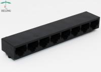 China 1 x 8 Ports Harmonica Ganged Modular Jack Connector RJ45 For Ethernet Switches for sale