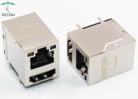 China Shielded Ethernet RJ45 Female Connector + HDMI Stacked Combo With LED Indicator for sale