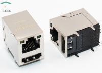 China Shielded Ethernet RJ45 Female Connector + HDMI Stacked Combo With LED Indicator for sale