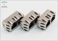 China Hub Obsolete RJ45 Female Connector Through Hole 1 x 2 Ports for sale