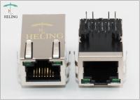 China Tab Spring Cat 5 1000 Base T 1x1 One Port RJ45 Female Jack For Home PNA / VoIP for sale