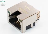 China Right Angle RJ45 Jack Connector Overhangs PCB For DSL / ADSL /XDSL for sale