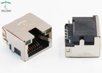 China Right Angle RJ45 Jack Connector Overhangs PCB For DSL / ADSL /XDSL for sale