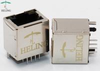 China 8P8C Vertical Network Connector RJ45 Modular Jack 180 Degree THT Mounting Type for sale