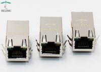 China Built - In LED Integrated Magnetics RJ45 2.5 G / 5 G Base - T PCB Jack Connector for sale